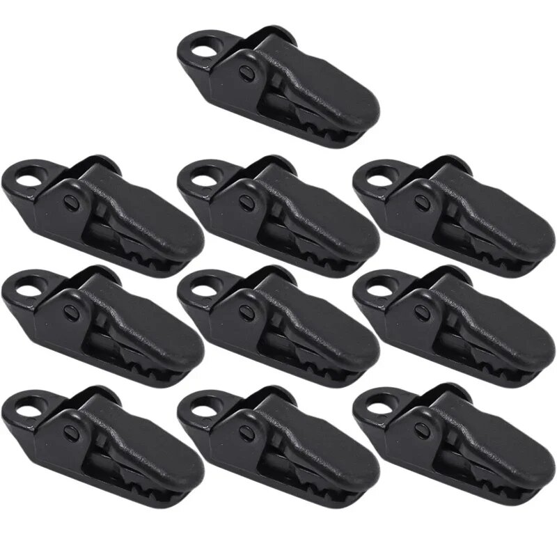 Черные зажимы для тентов, 10pcs