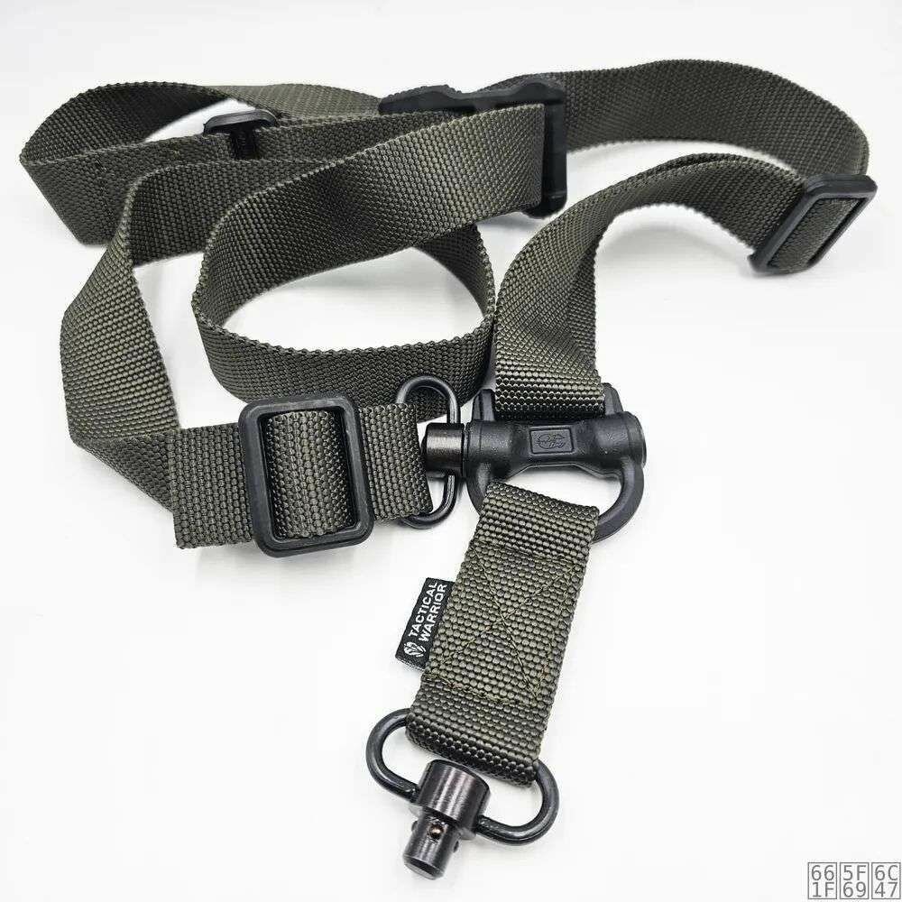 Ремень MS4- с двумя QD антабками Tactical Warrior тактический, Олива