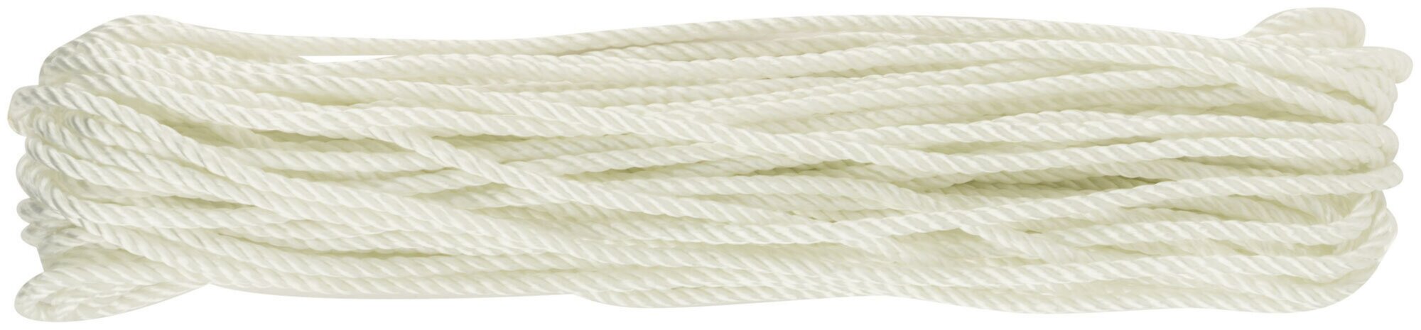 Веревка крученая капроновая 4 мм х 20 м, р н 180 кгс