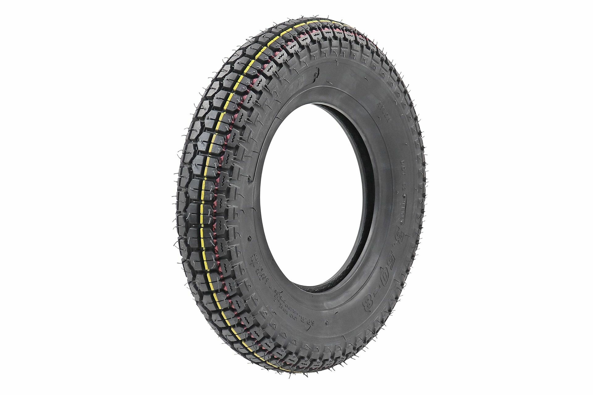 Покрышка 8" 3,50-8 камерная без камеры YONGXIN (протектор L839) подходит для садовых тачек и тележек