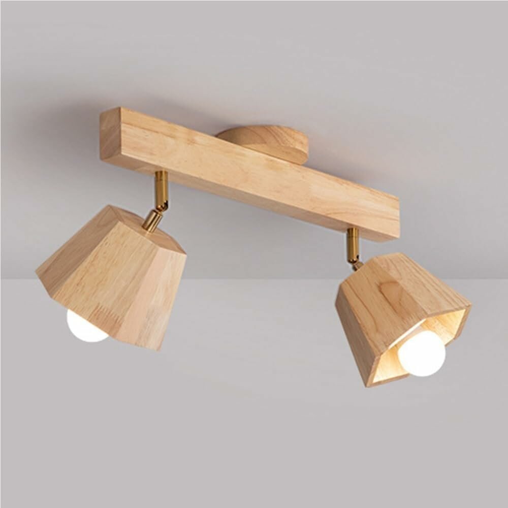 Светильник на потолок из орехового дерева для роскошного интерьера, 120*200 см, E27, тёплый свет, чёрный ореховый абажур, латунная база