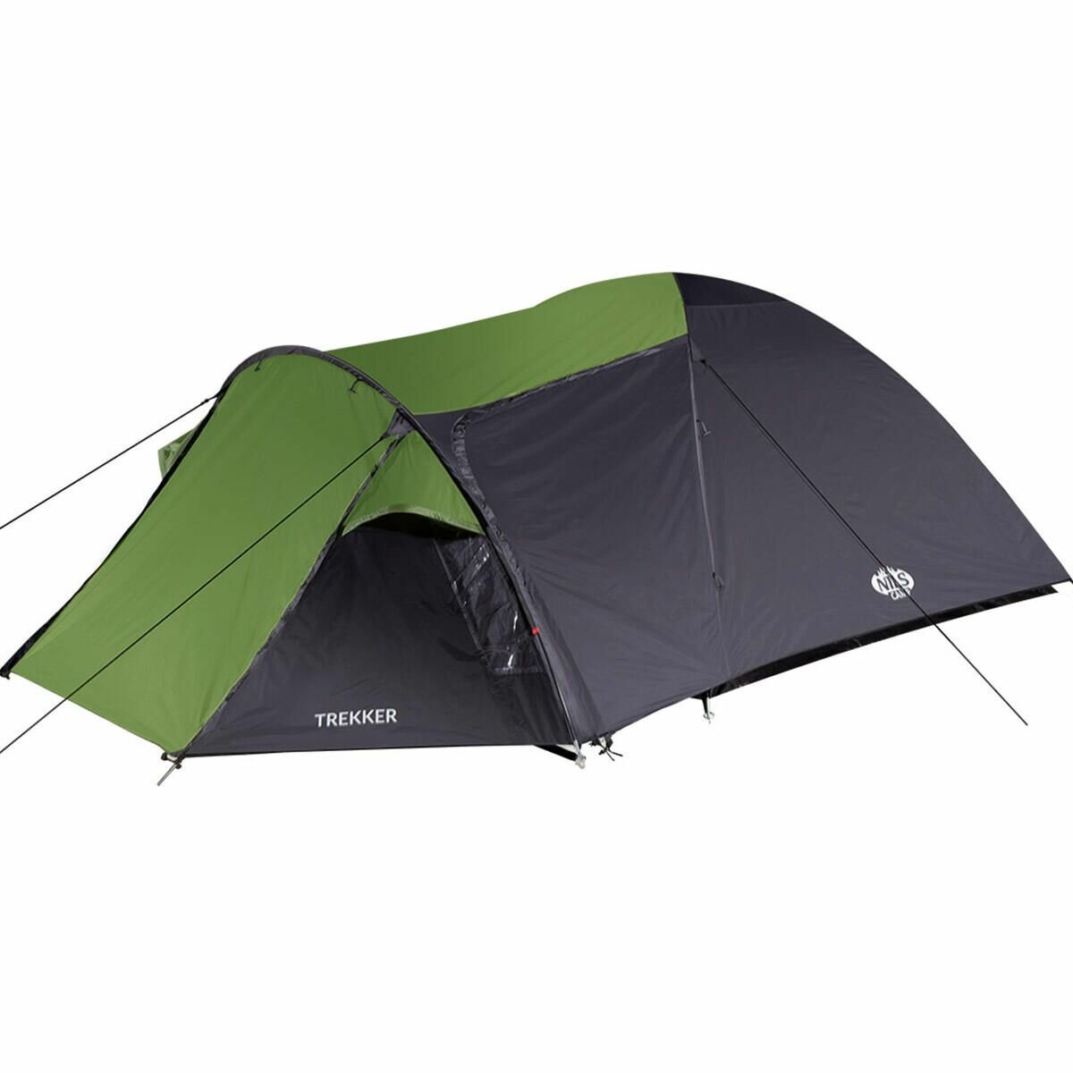 Кемпинговая палатка Nils Camp Trekker NC6012, Decathlon, Цвет: Зеленый / Серый, Размер: 4 человека