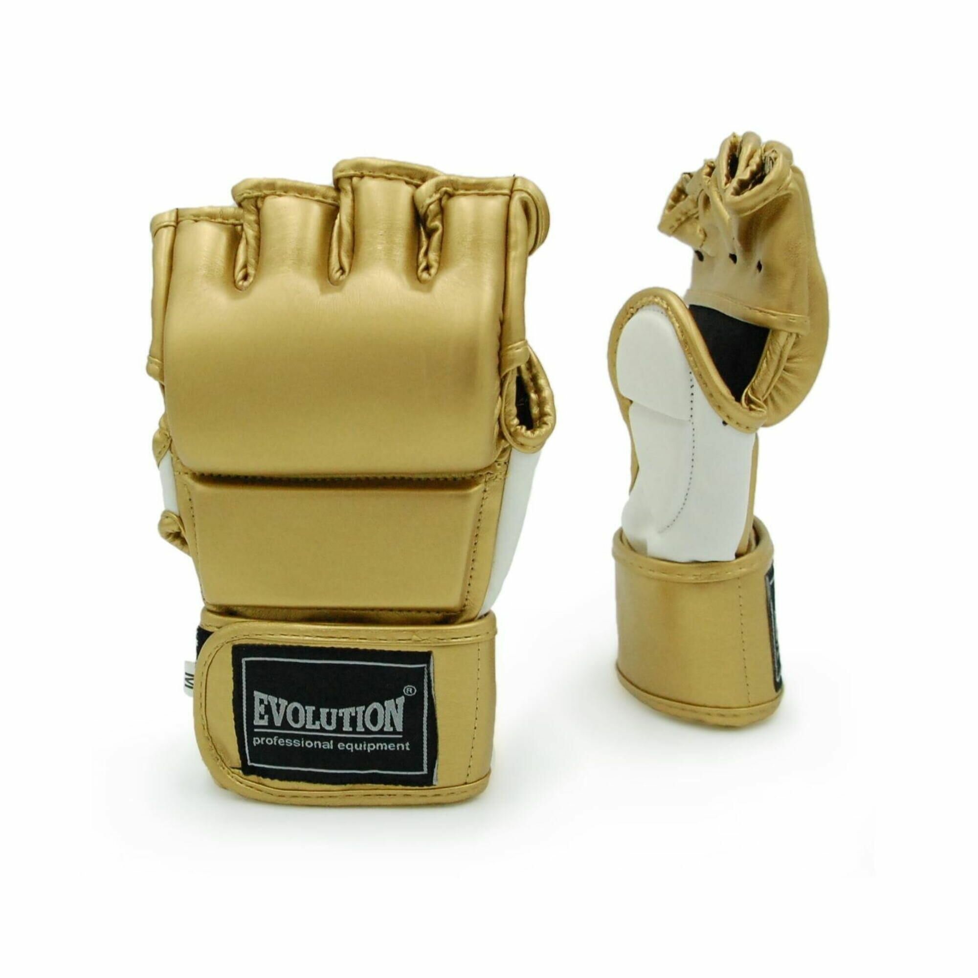 Перчатки для спаррингов по смешанным единоборствам MMA, Decathlon, Цвет: Золотой, Размер: L