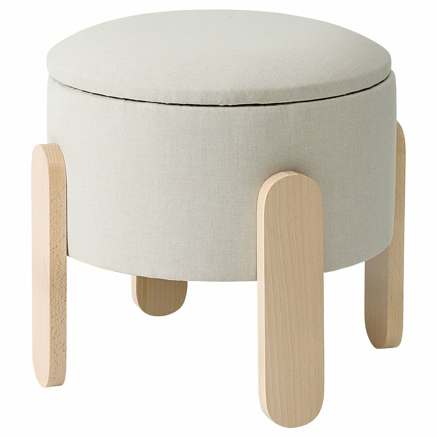 Пуф с ящиком для хранения IKEA FORLUNDA цвет бежевый 305.527.64