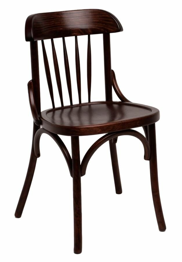 Стул венский Линц Red Black темный тон, дерево, твердое сиденье, без подлокотников