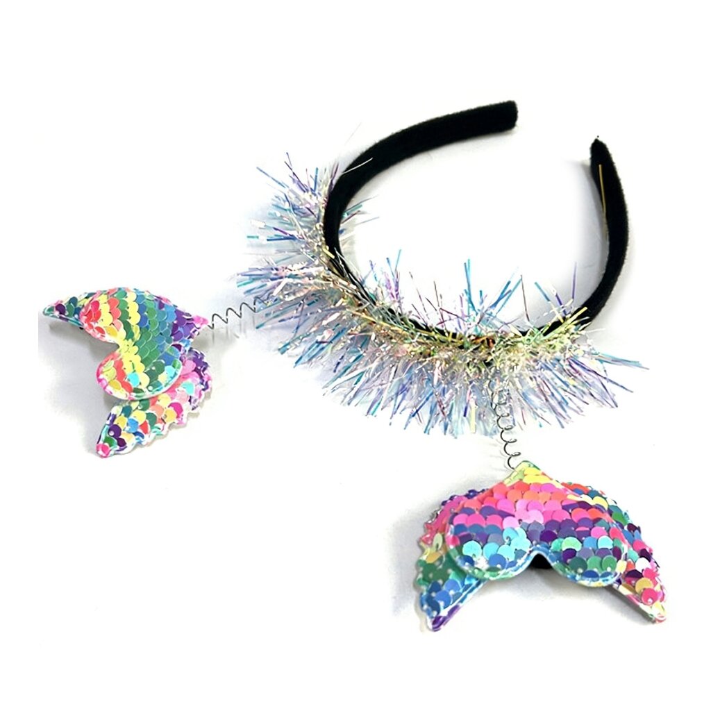 Роскошные блестящие повязки на голову, эффектные головные уборы, реквизит для фотосессий на вечеринке с крыльями, женские головные уборы, аксессуары для косплея.