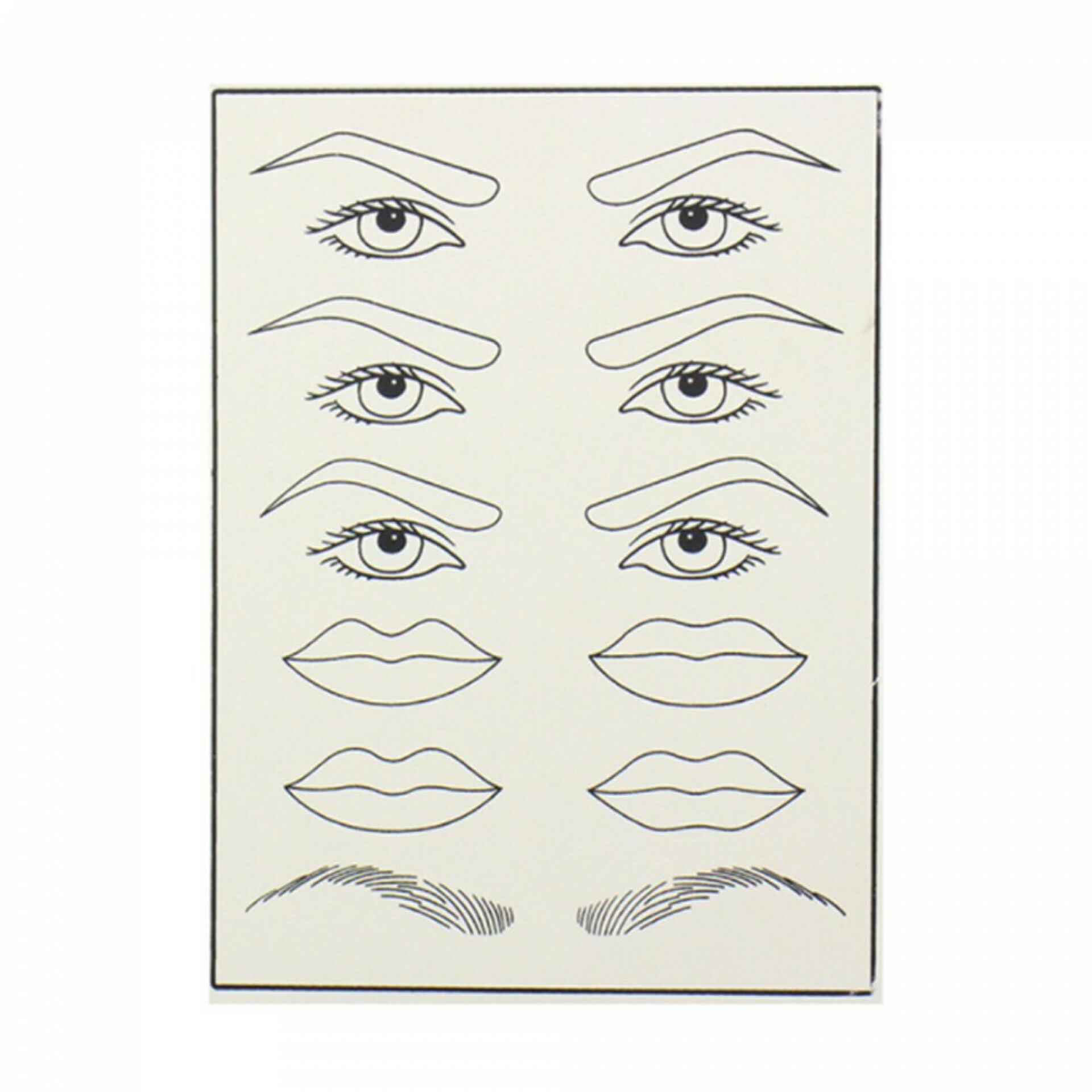 Искусственная кожа TC-623, для практики тату, 150х200 мм, белая