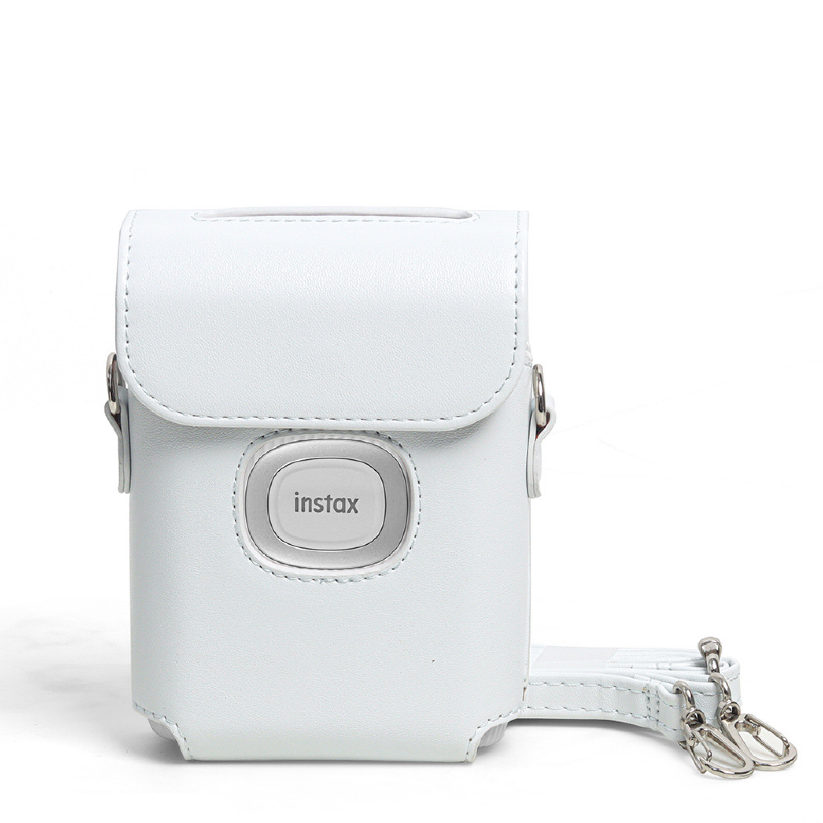Сумка-футляр-чехол MyPads из импортной кожи для Fujifilm Instax mini Link 2 белый