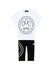 Комбинезон BARROW Graphic print short tracksuit, размер 4 года, бежевый/белый