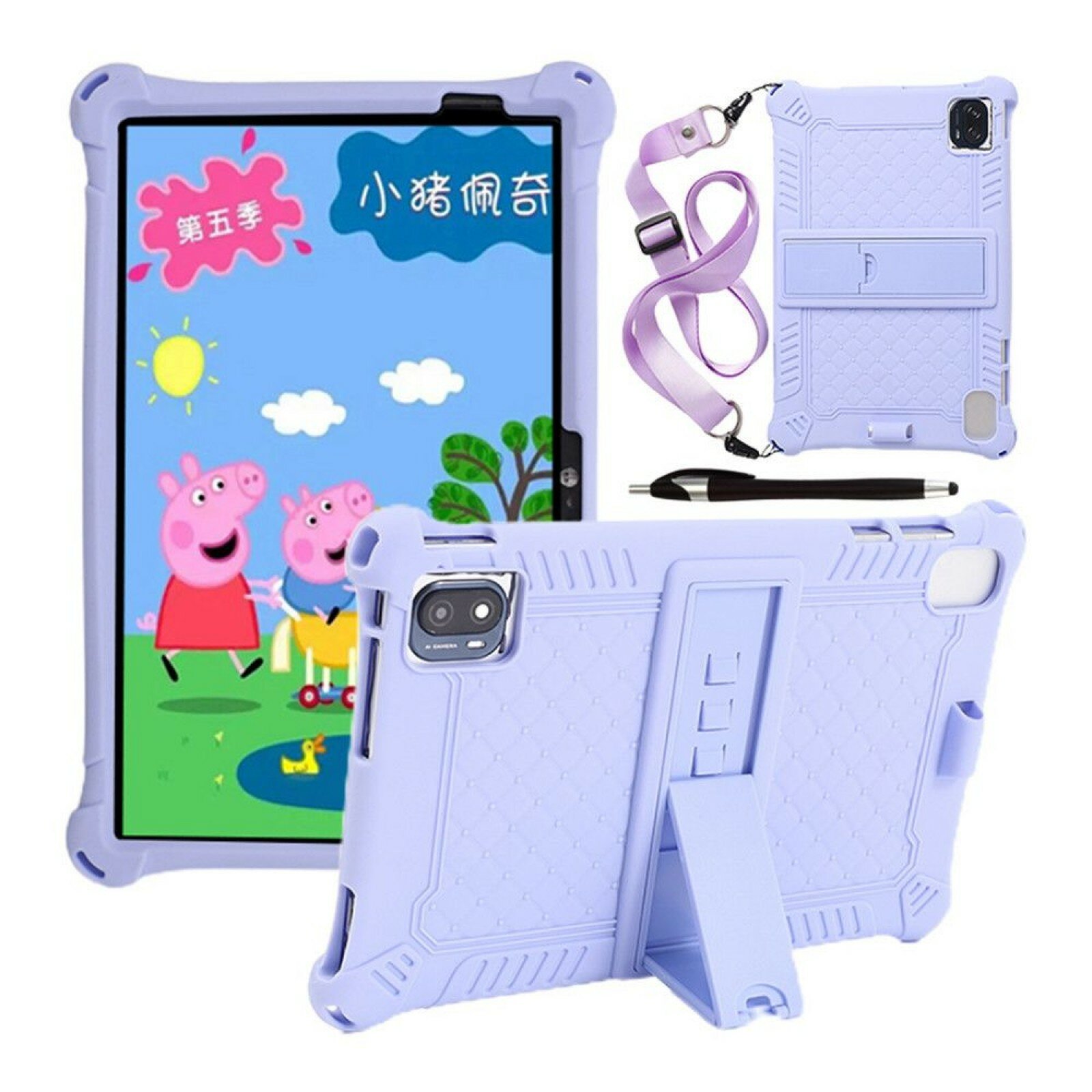 Чехол MyPads для планшета Teclast P25T 10.1" из силикона с подставкой и защитой от ударов