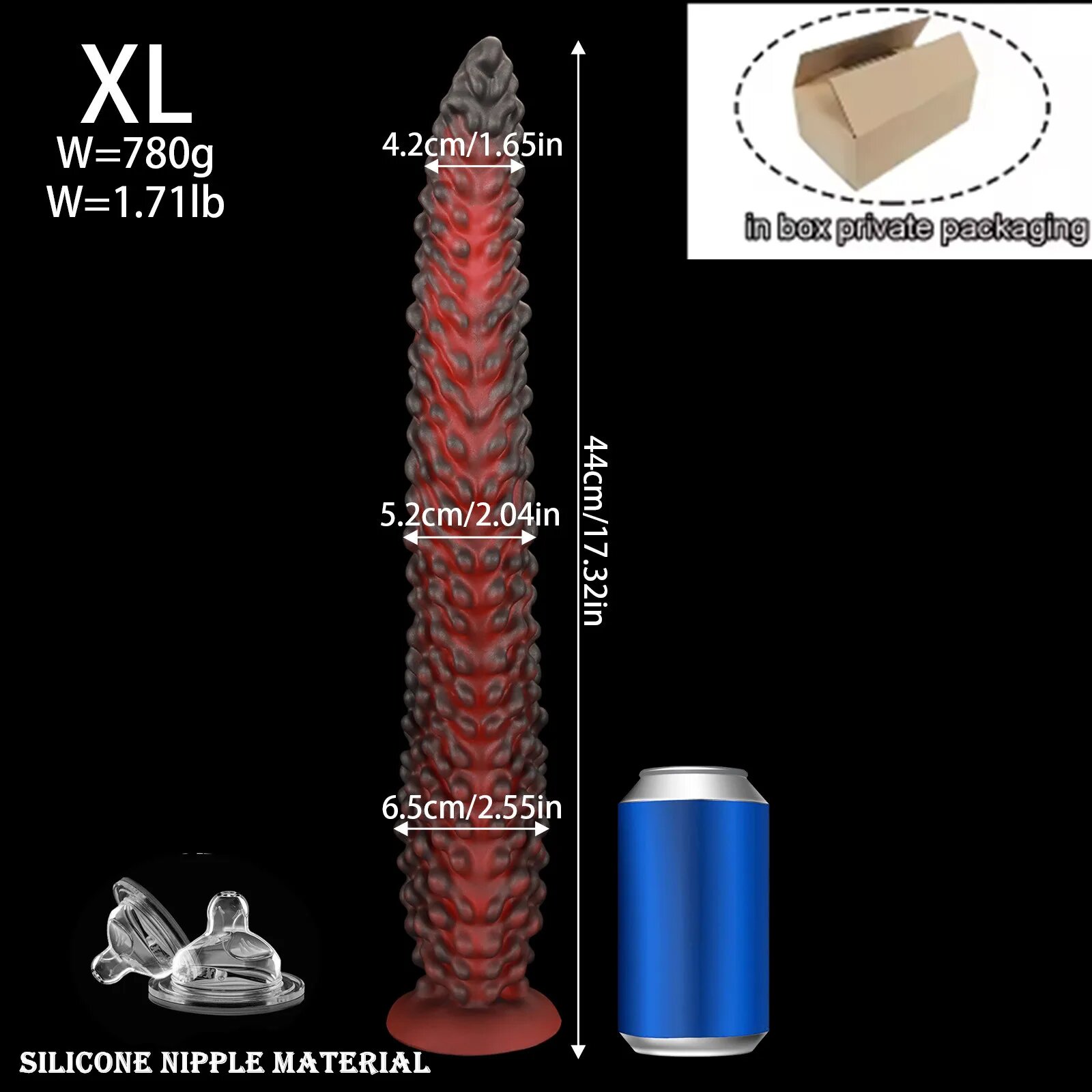 Новая щупальцевая анальная пробка, смешанный цвет, чужой фаллоимитатор, мягкая огромная C-XL