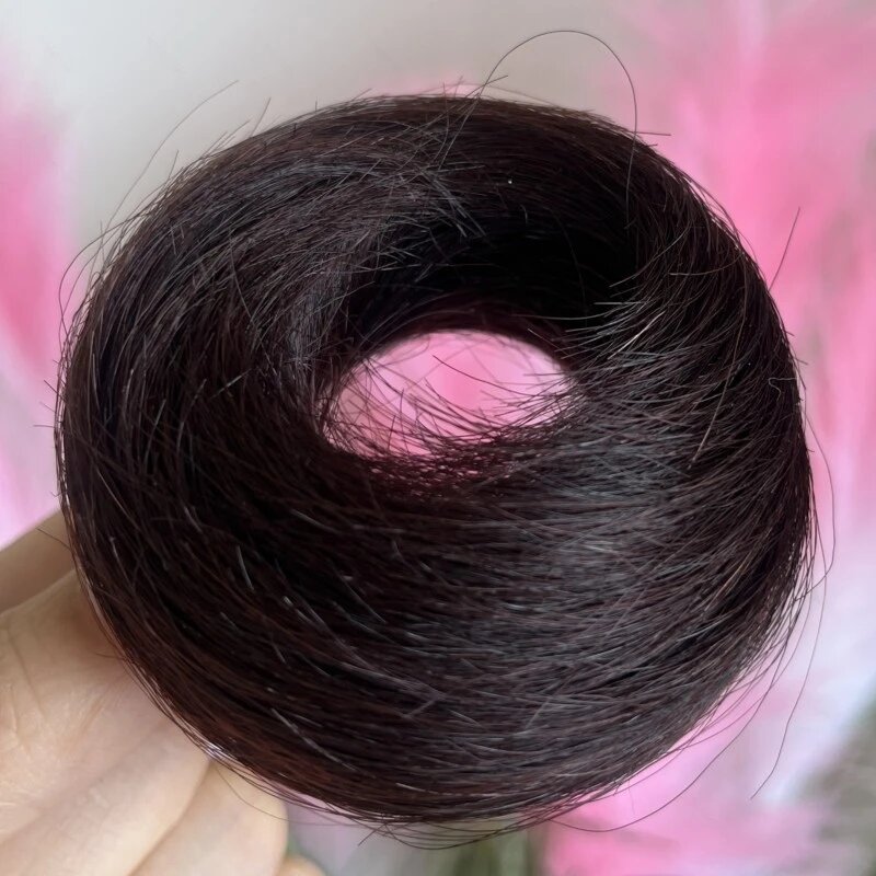 Натуральные волосы MinselHair шиньон 60г Redish Brown