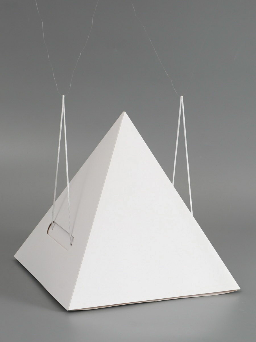 Коробка пирамида на 4 яруса для кейтеринга, закусок и фуршета 30x30x35 см