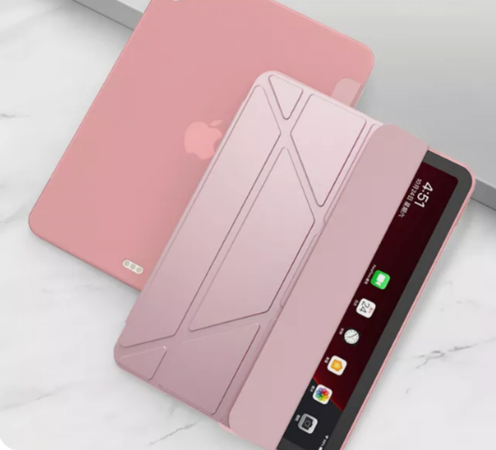 Умный чехол MyPads Origami di lusso с подставкой для Apple iPad Air (2013), iPad 9.7 (2017-2018) из импортной кожи