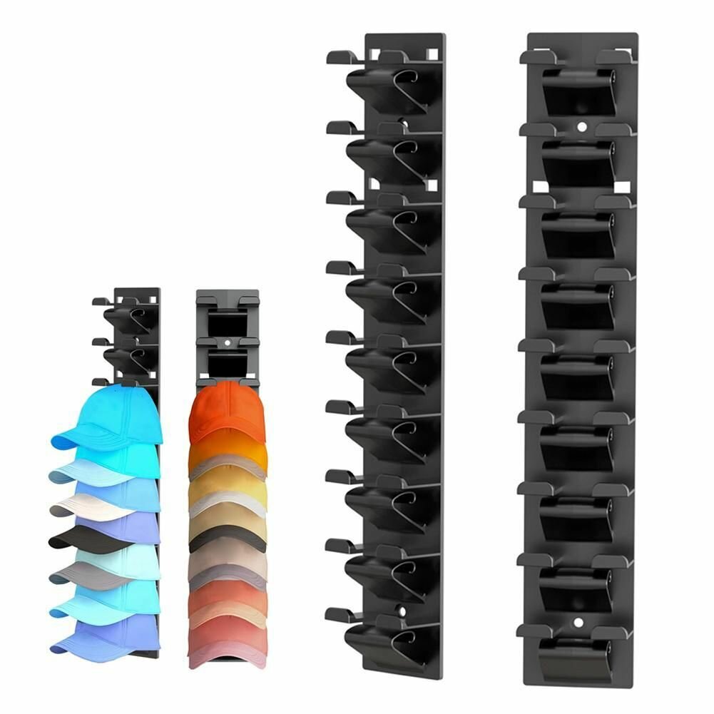 Держатель для бейсболок, настенная вешалка-органайзер для кепок, стойка для хранения головных уборов