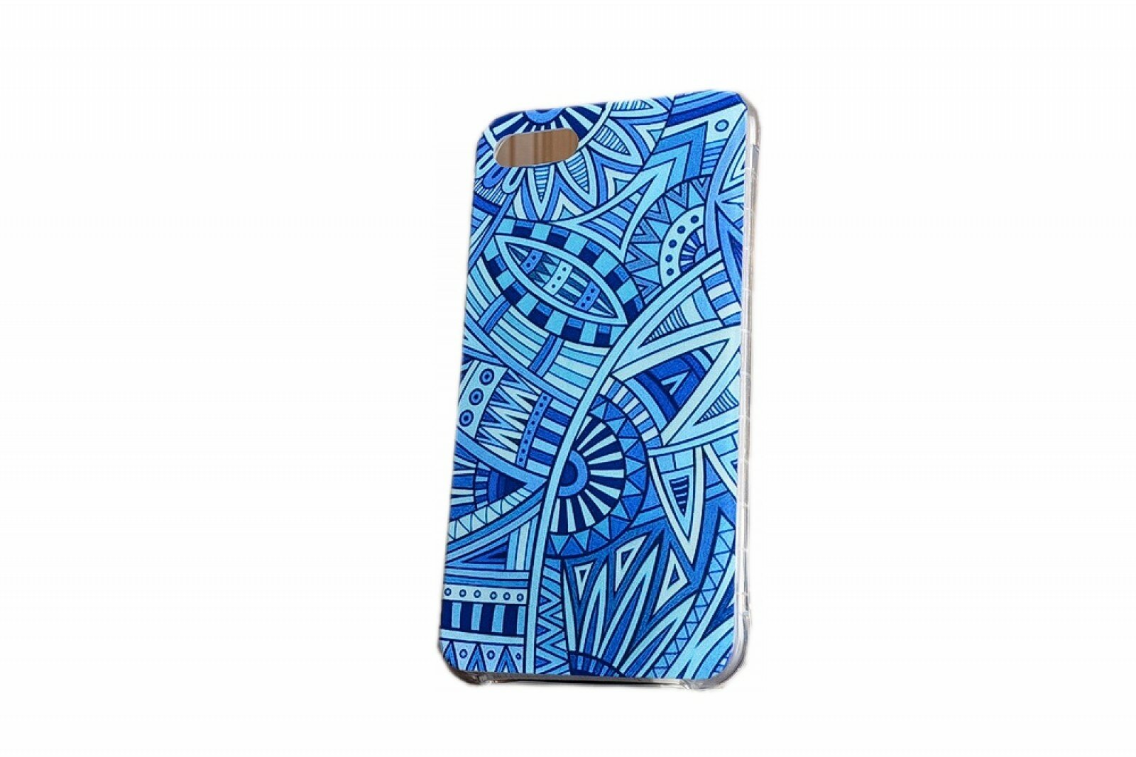 Чехол панель-накладка MyPads для Asus Zenfone 4 Max ZC554KL 5.5 ультра-тонкий силикон синий с узорами