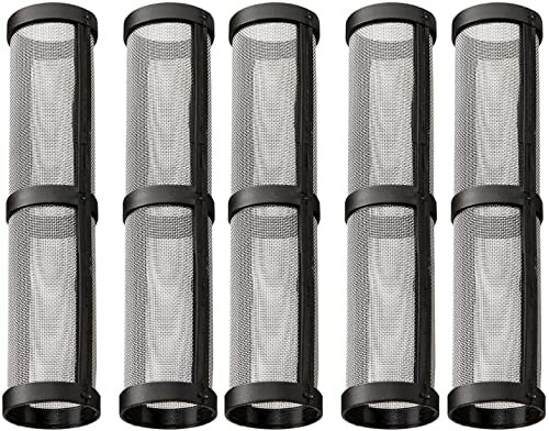 Фильтр насоса распылителя краски безвоздушного типа, сетчатый фильтр коллектора 390 395 490 495 595, совместимый с Graco 246384 для сетки 60 меш, 5 шт.