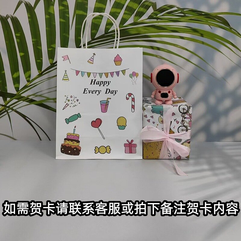 Умная колонка-астронавт с HD-экраном, большая модель Doubao Deepseek с Bluetooth и Wi-Fi, студенческие часы