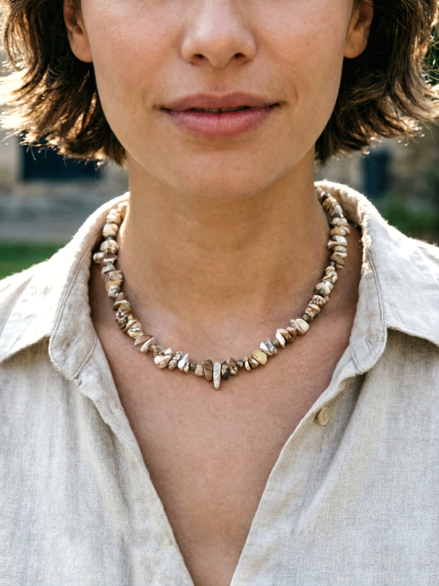 Чокер, яшма