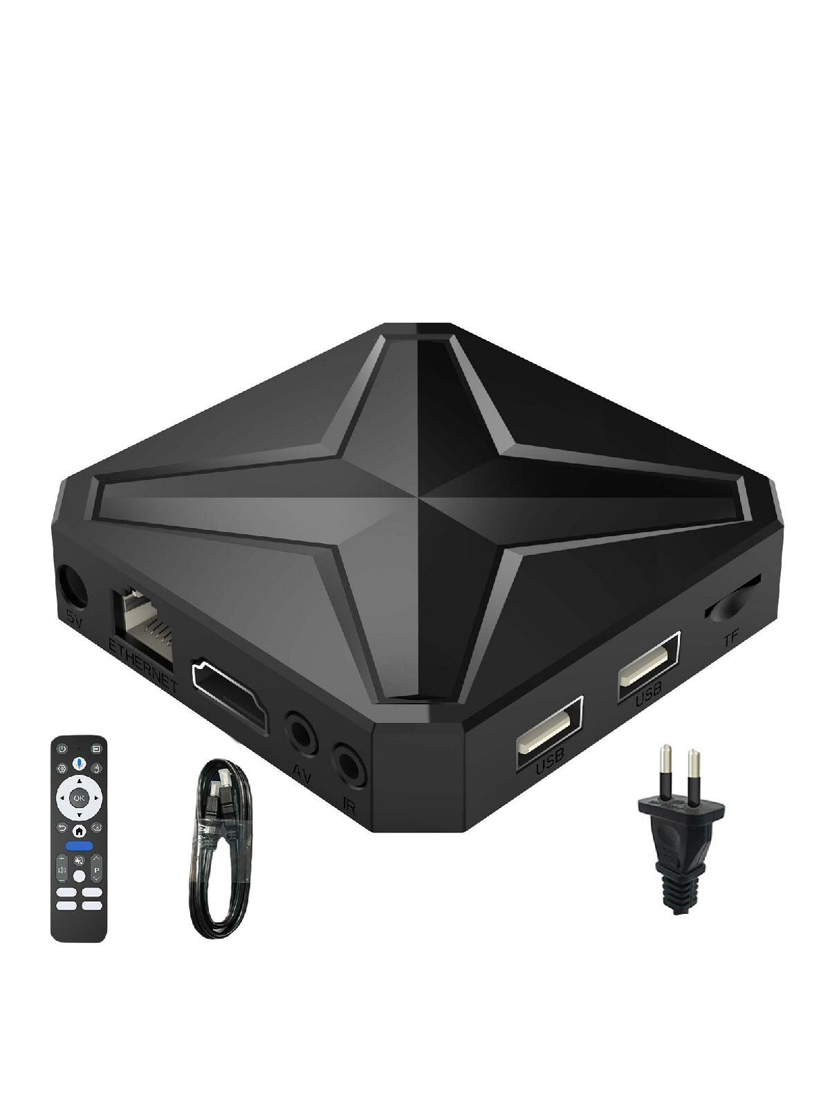 HDTV Box Bluetooth-совместимый медиаплеер 4K 60 кадров в секунду 2,4 G / 5,8G WiFi6 Телеприставка