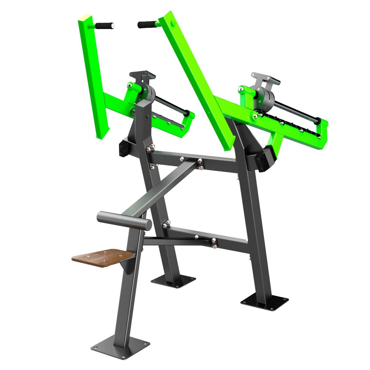 Force-2807 Уличный тренажер Верхняя тяга с переменной нагрузкой ZAVODSPORTA