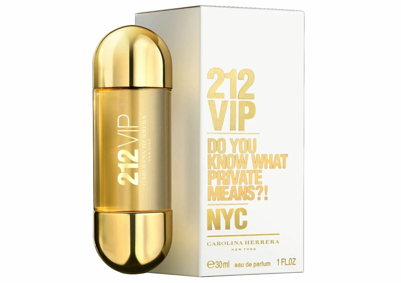 Парфюмерная вода Carolina Herrera 212 VIP 30 мл, восточные гурманские