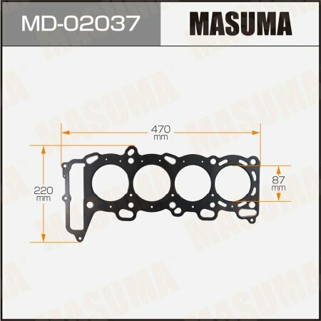 Прокладка Головки блока MASUMA, SR20DE (графит-эластомер) Толщина 1,60 мм (1/10)