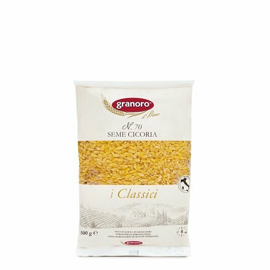 Макароны GRANORO I Classici №70 "Семе Чикория" (ризо) из твердых сортов пшеницы 500г