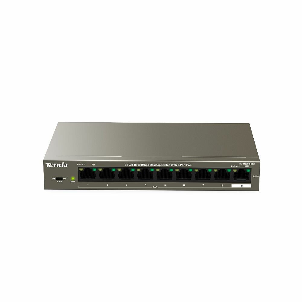 Tenda TEF1105P-4-63W Коммутатор POE