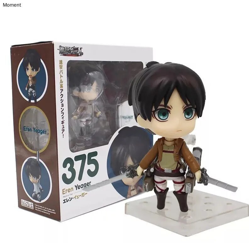 Фигурка Attack on Titan Eren Yeager 375 Фигурка Атака Титанов Эрен 10см на подставке для фанатов аниме