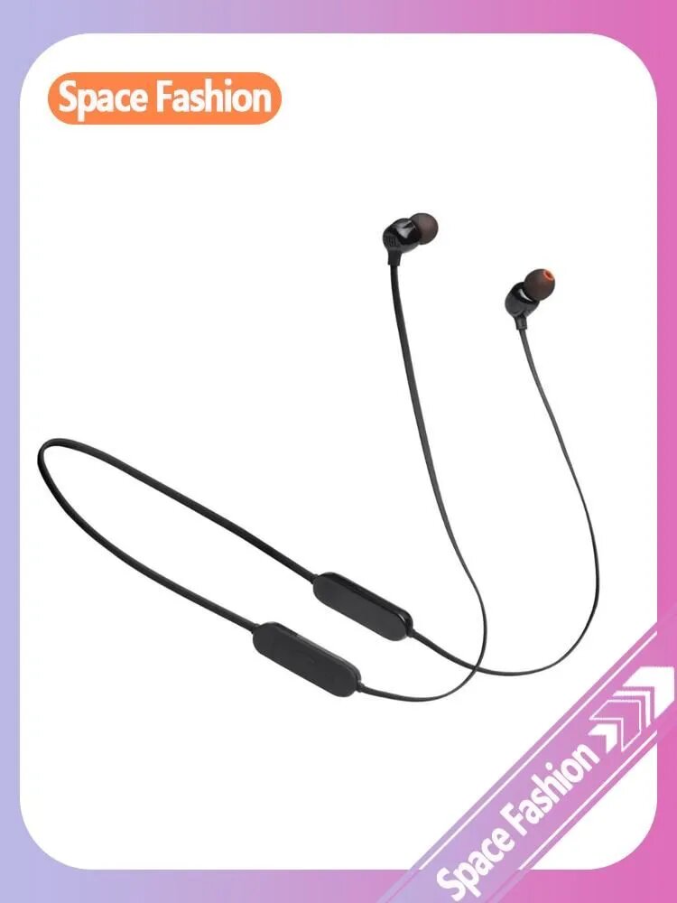 JBL Наушники беспроводные с микрофоном JBL Tune 125BT, Bluetooth, USB Type-C, черный матовый