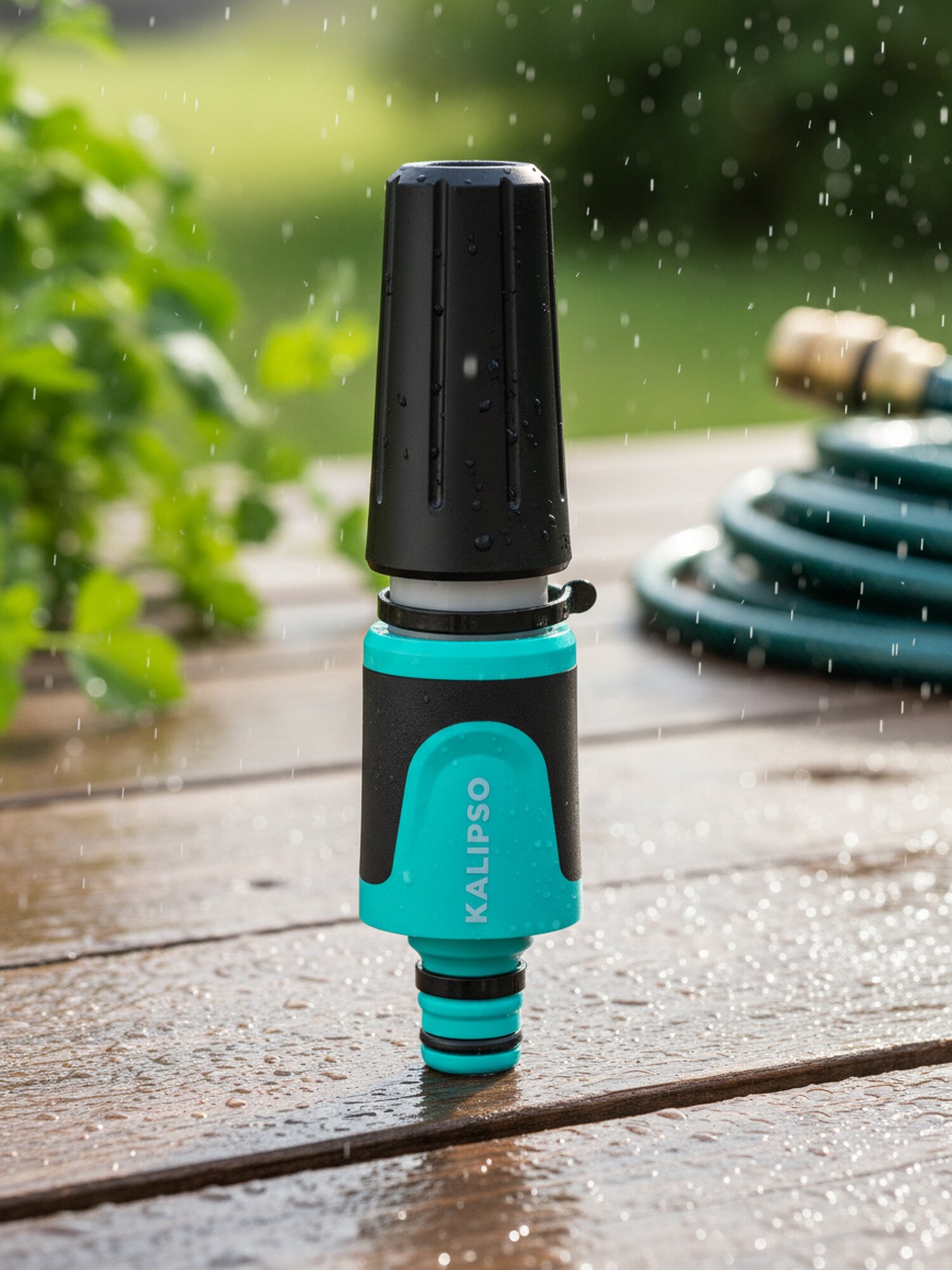 Насадка для полива Kalipso DY3011GL, быстросъемный пластиковый наконечник на садовый шланг, черный разбрызгиватель для дачи