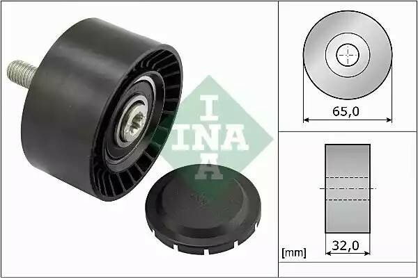 Ролик натяжителя поликлинового ремня INA 532066010 BMW 1 F20/21 , 3 F30/31/34/80 , 5 F10/11 , X3 F25 , X5 E70/F15/85 , 6 E71 3.0 07->