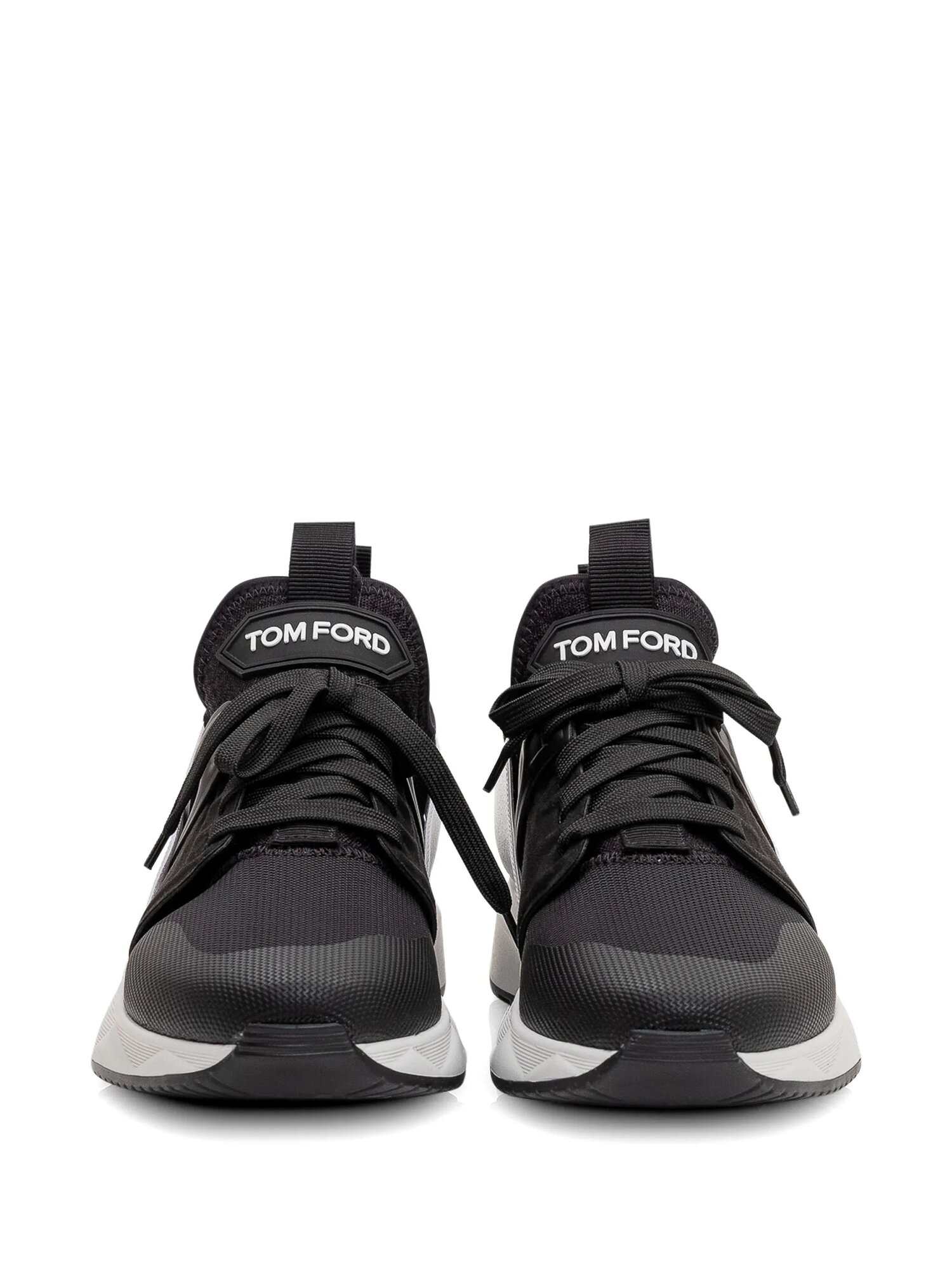 Кроссовки Tom Ford Jago leather sneakers, размер 46, черный — фото 1