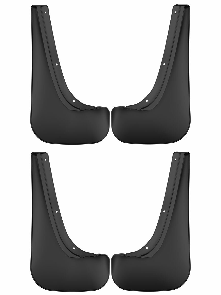 Брызговики для CITROEN C4 Picasso, 2014-2016 - комплект 4 шт. (standard) / Ситроен C4 Пикассо