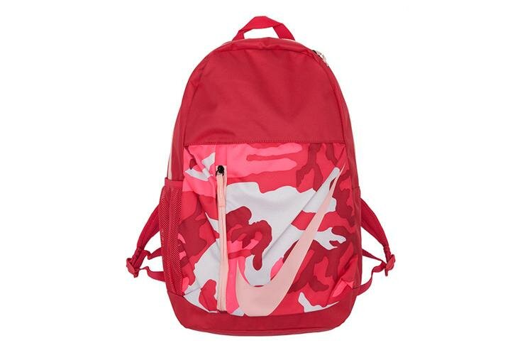 Рюкзак женский Nike Polyester Regular камуфляжный принт красный, R EU