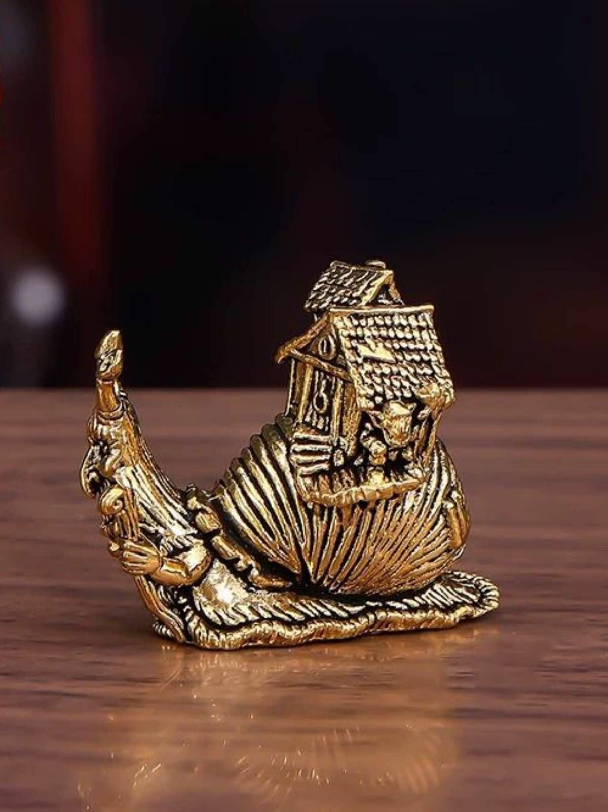 Статуэтка "Улитка с Орком" бронза (3.2*3.7 см.) — фото 1