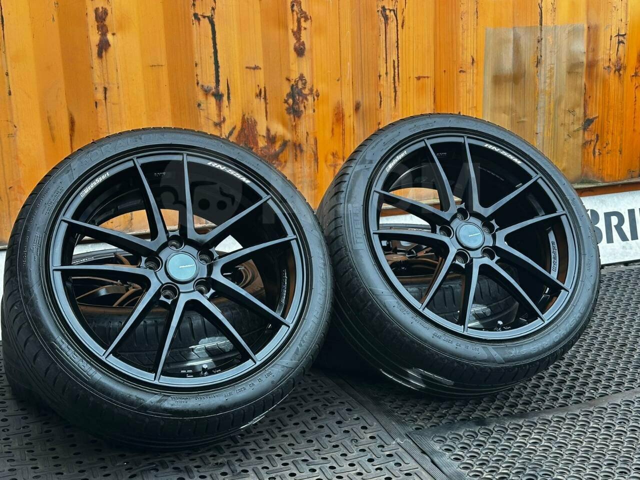 Диски автомобильные R18, Made in Japan Original Weds Sport RN-55M 18 дюймов, 5x114.3 (8,5J, ET52) 4шт.
