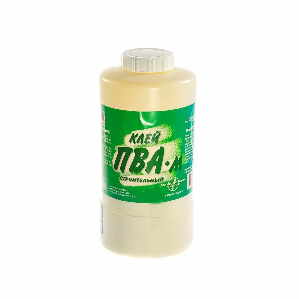 Клей ПВА Магия радуги строительный однокомпонентный 2 кг, морозостойкий прозрачный для внутренних и наружных работ