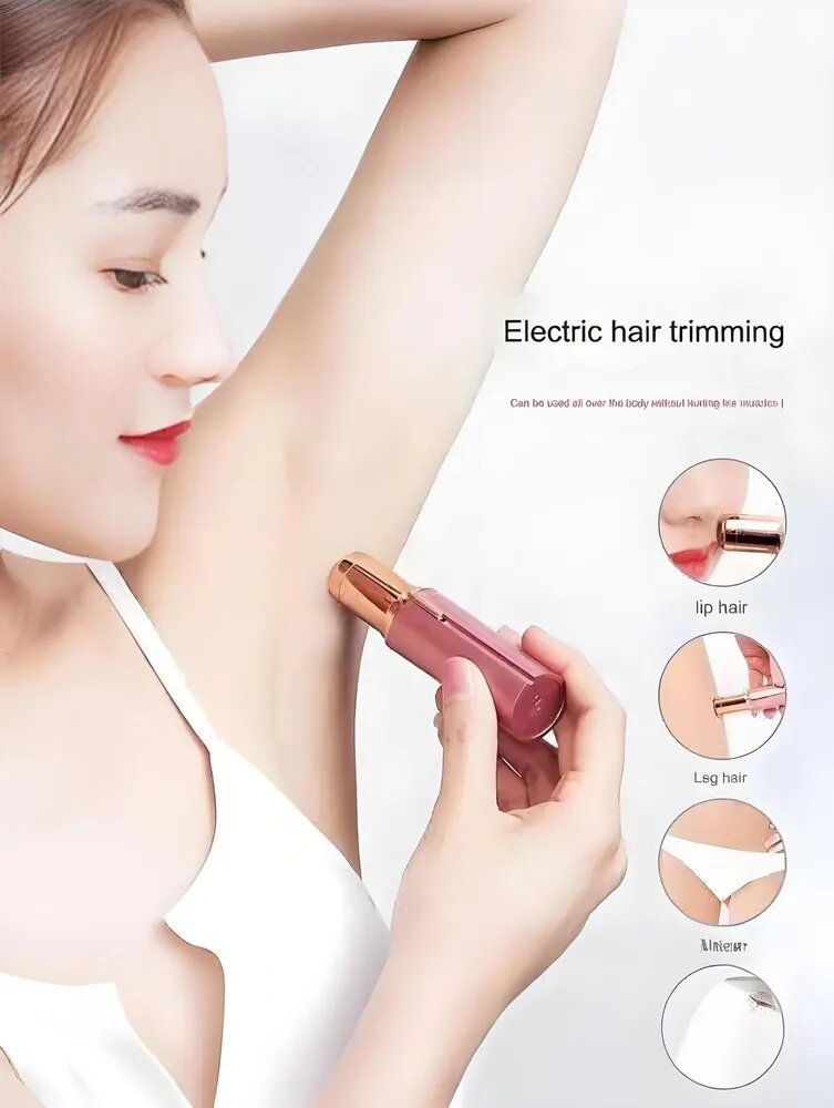Триммер для лица женский, мини эпилятор для лица и тела, электробритва