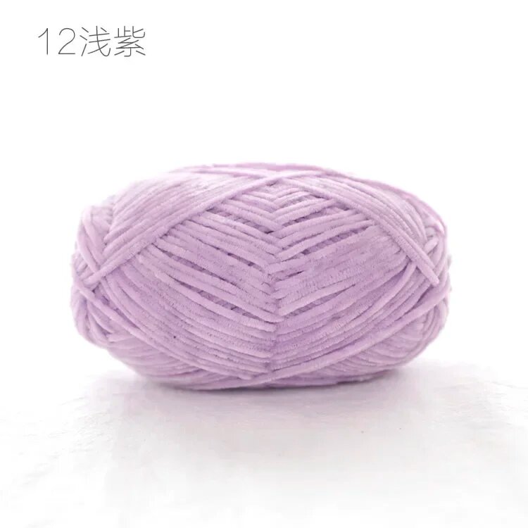 Пряжа фиолетовая 12 light purple для вязания