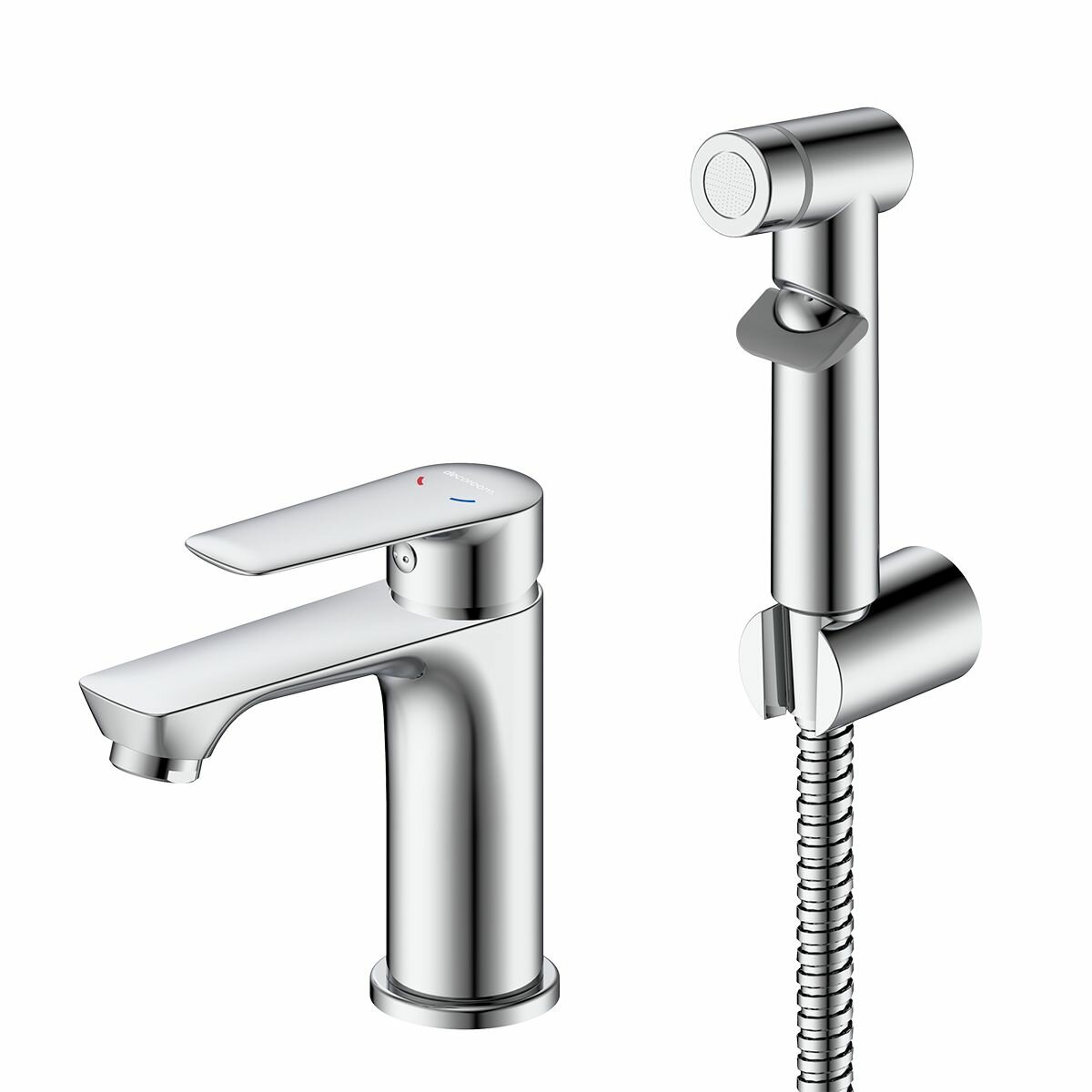 Смеситель DECOROOM DR27015 для умывальника и биде монолитный