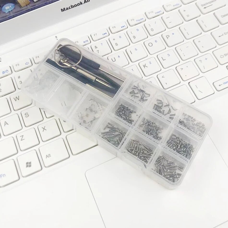 Комплект для ремонта очков, 400 винтов, Upgrade Silver Screw — фото 1