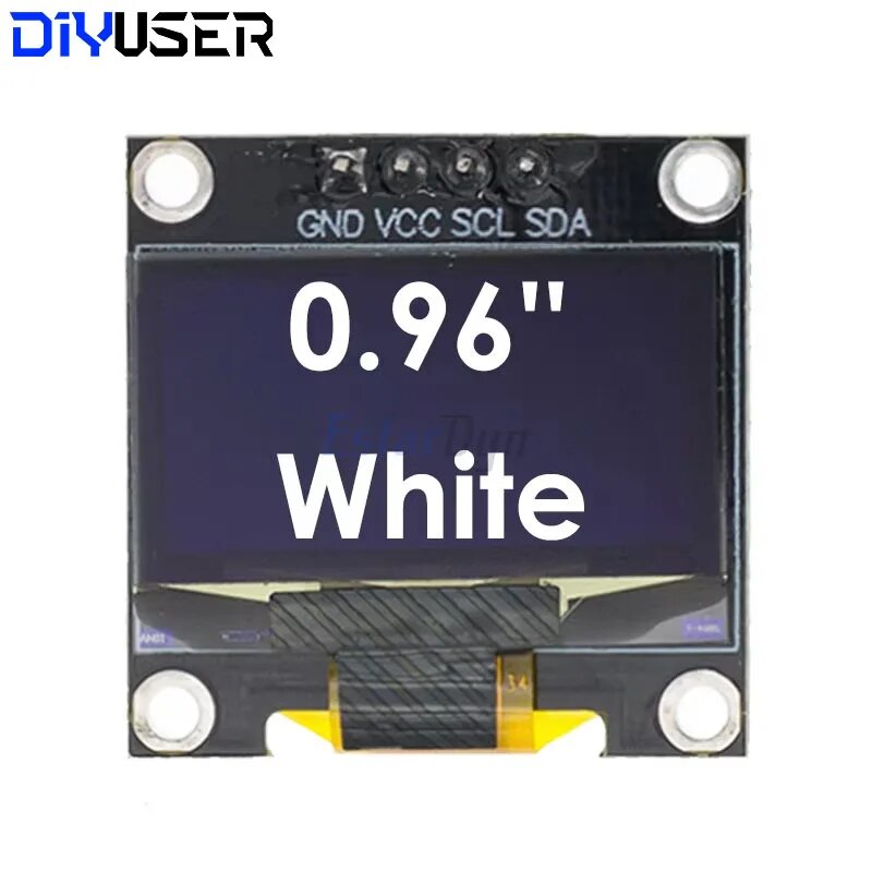 OLED-дисплей DIYUSER 0.96" NEW-White