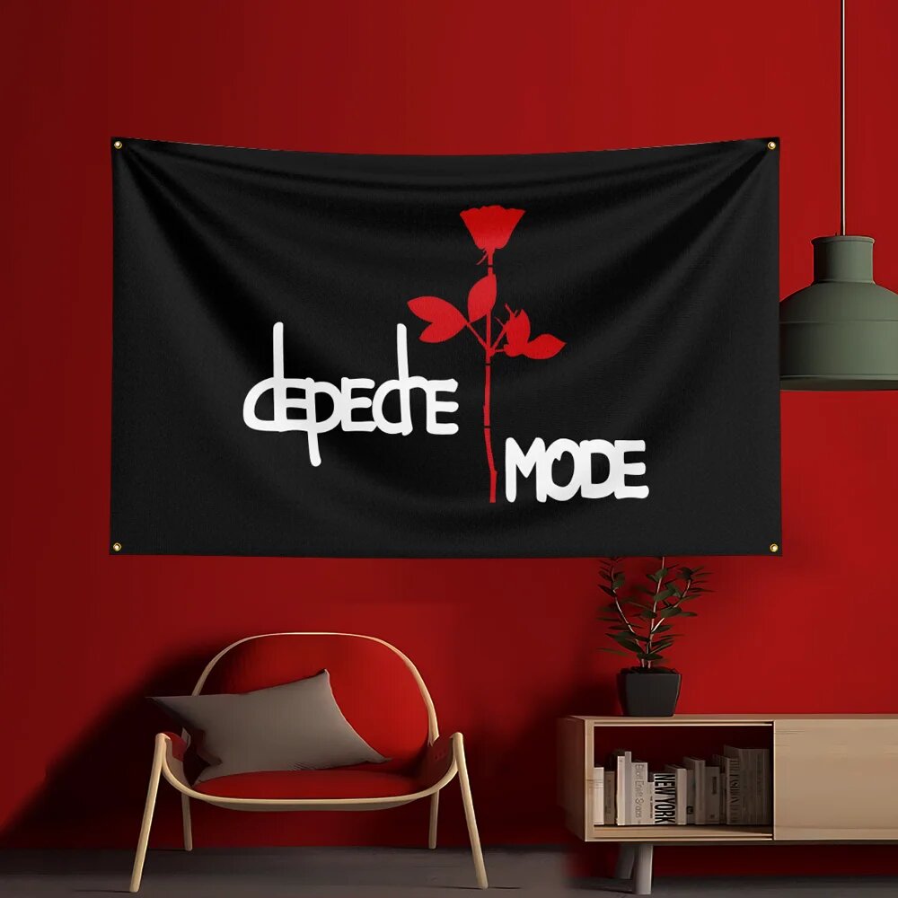Depeche Mode Концертный флаг из полиэстера Черный, 60 х 90 см, ZH10689