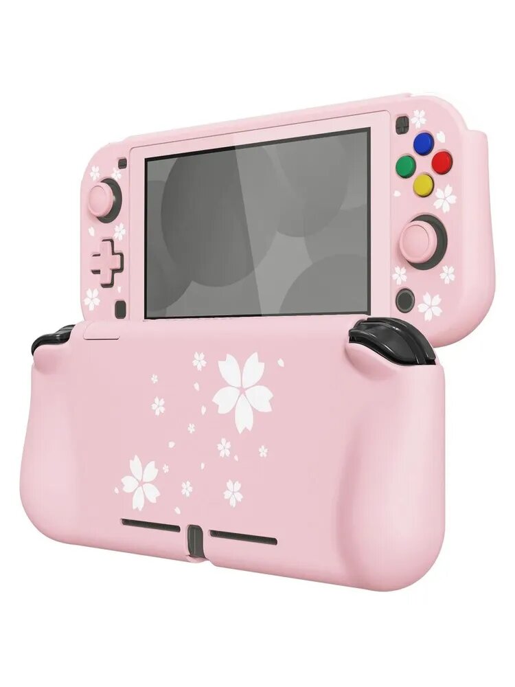 Чехол для Nintendo Switch Lite с эргономичным хватом, плёнкой и накладками, Сакура