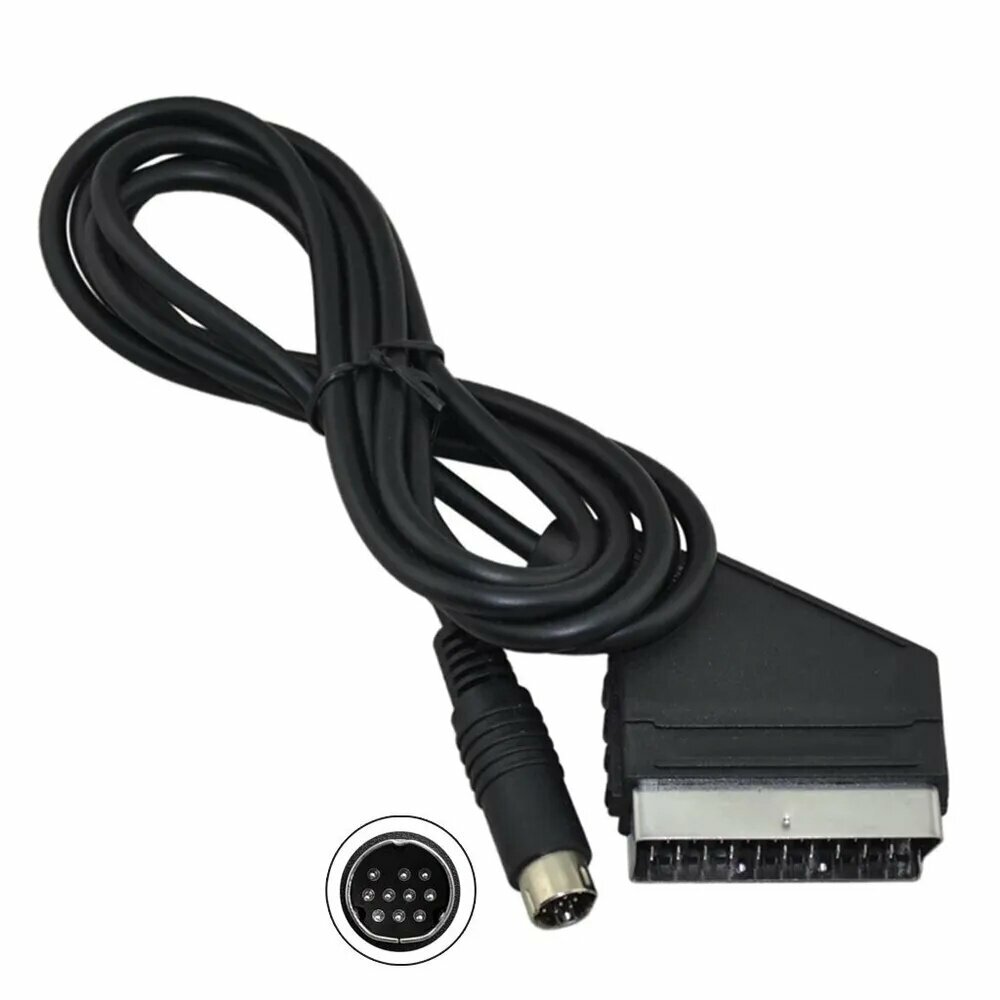 Замена провода AV-кабеля RGB Scart длиной 5,9 фута 1,8 м для игровой консоли Sega Saturn