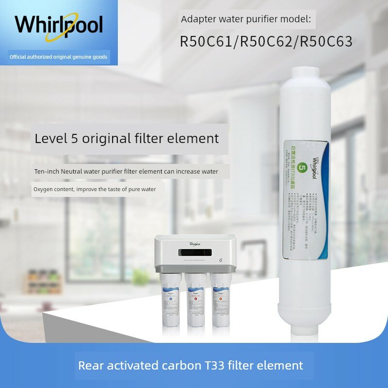 Фильтрующий элемент для бытового очистителя воды Whirlpool R50c63, прямой подключаемый к системе для питьевой воды