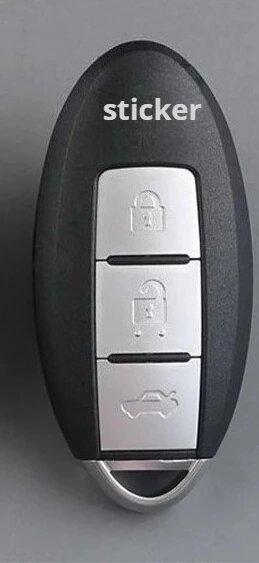 Корпус дистанционного ключа автомобиля для Nissan ALTIMA MAXIMA Sunny Rogue Teana Sentra Versa Murano Сменный чехол для ключа с наклейкой LAGO