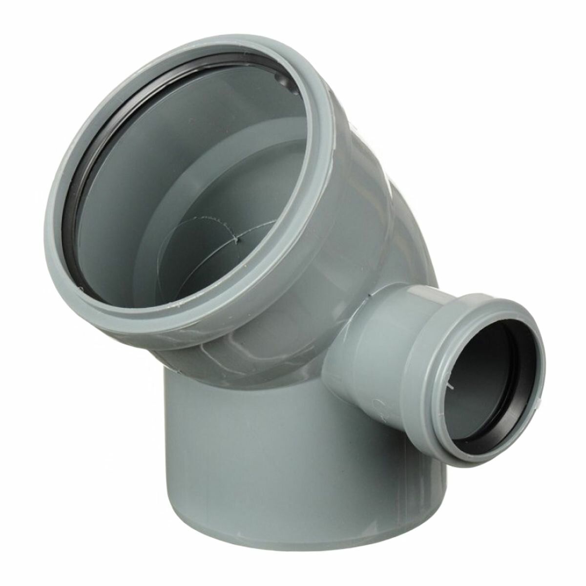 Отвод канализационный Flextron 110 мм 45 градусов, с правым выходом 50 мм